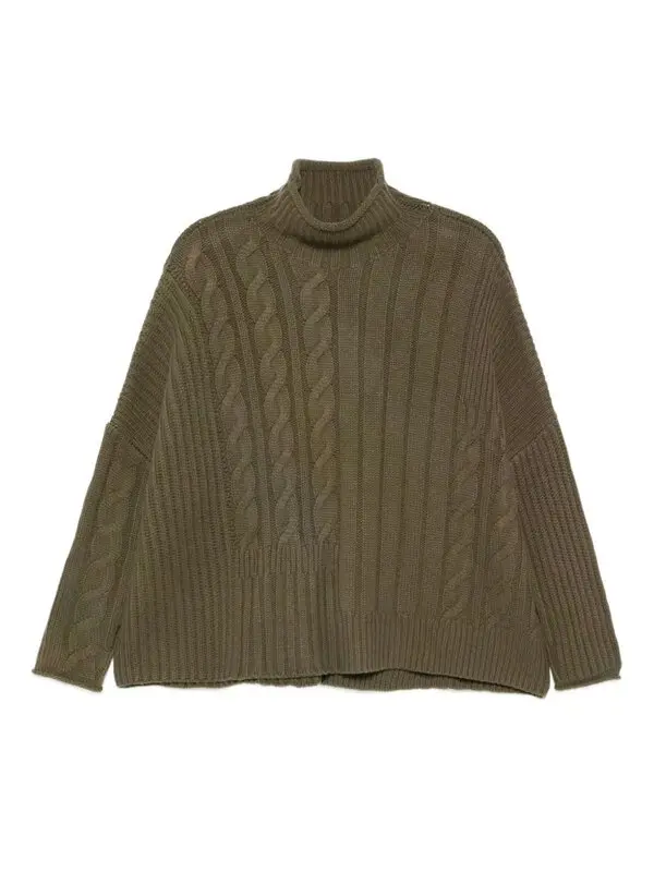 Eric Bompard Cable-knit Turtleneck Sweater