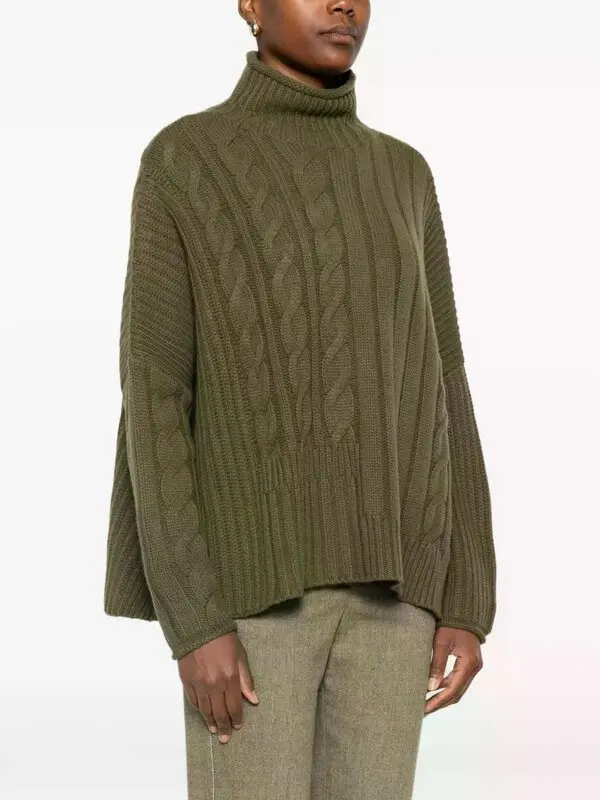 Eric Bompard Cable-knit Turtleneck Sweater