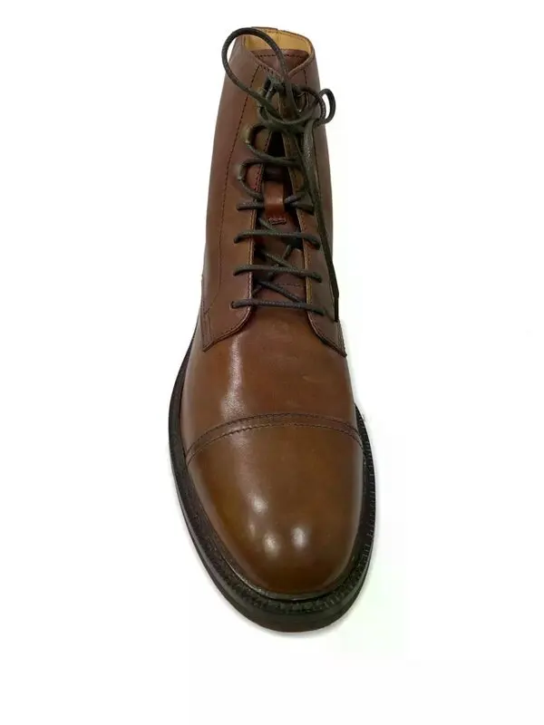 Brunello Cucinelli Lace-up Cap-toe Boots