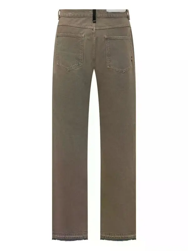 AMISH SUPPLIES Frayed-hem Straight Leg Jeans