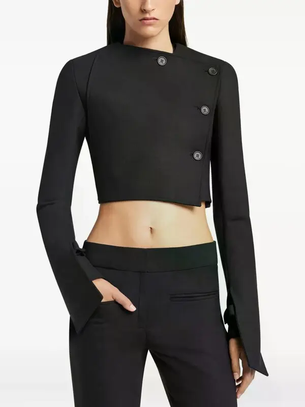 COURREGES Buttoned Jacket - Black