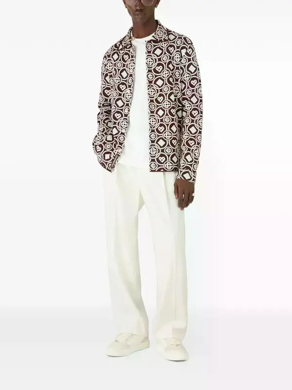 Casablanca Monogram Button Shirt - Red