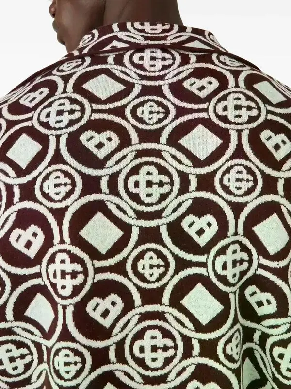 Casablanca Monogram Button Shirt - Red