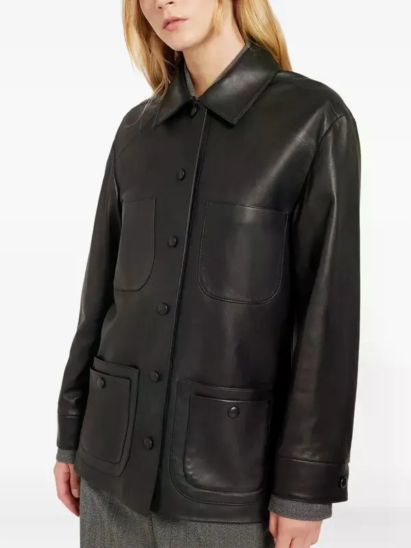 Ports 1961 Button-fastening Leather Jacket