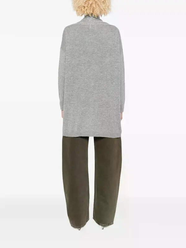 ALLUDE Patch-pocket Open-front Cardigan