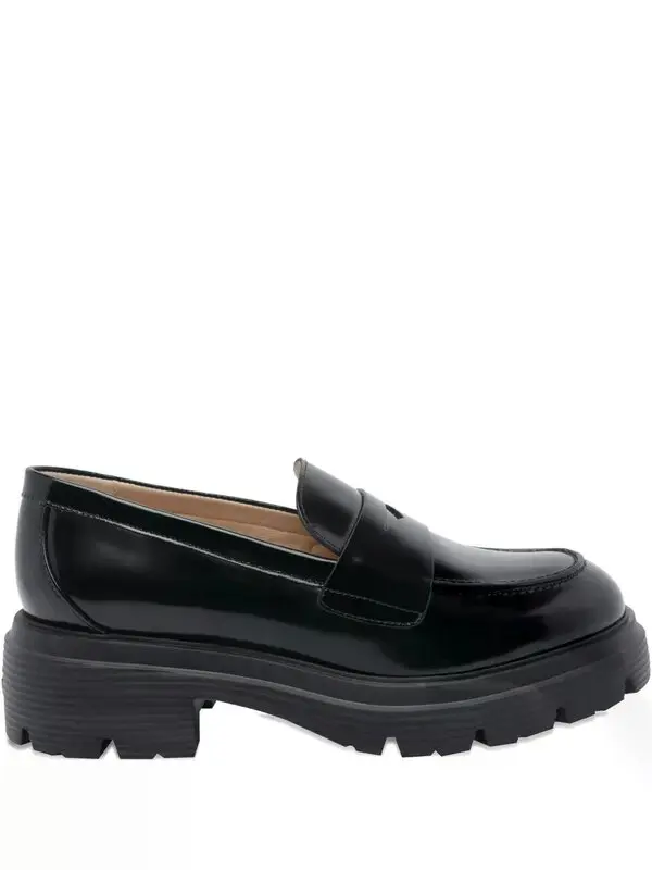 STUART WEITZMAN Penny-slot Platform Loafers