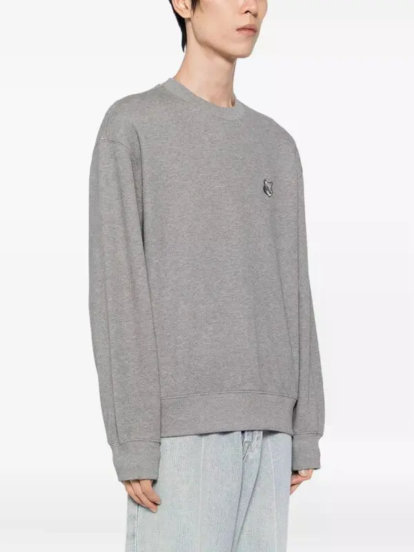 Maison Kitsuné Bold Fox Head Patch Sweatshirt - Grey