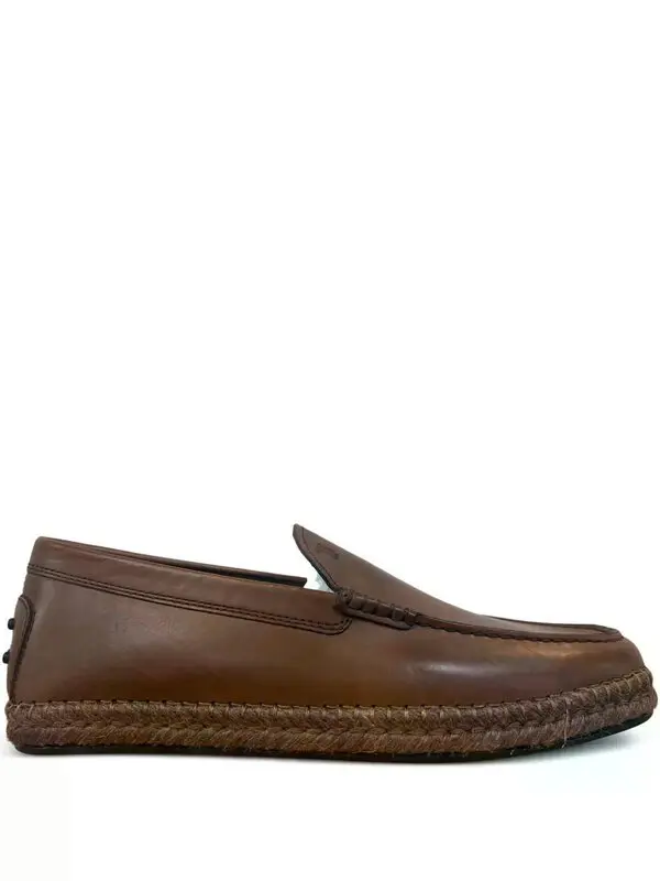 TOD'S Leather Moccasin Loafers