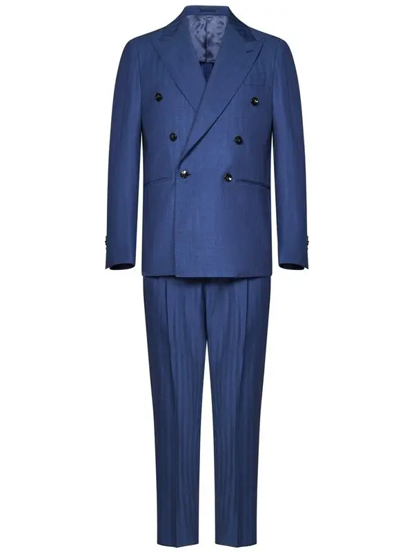 FRANZESE COLLECTION Franzese Napoli Stefano De Martino Model Suit - Blue