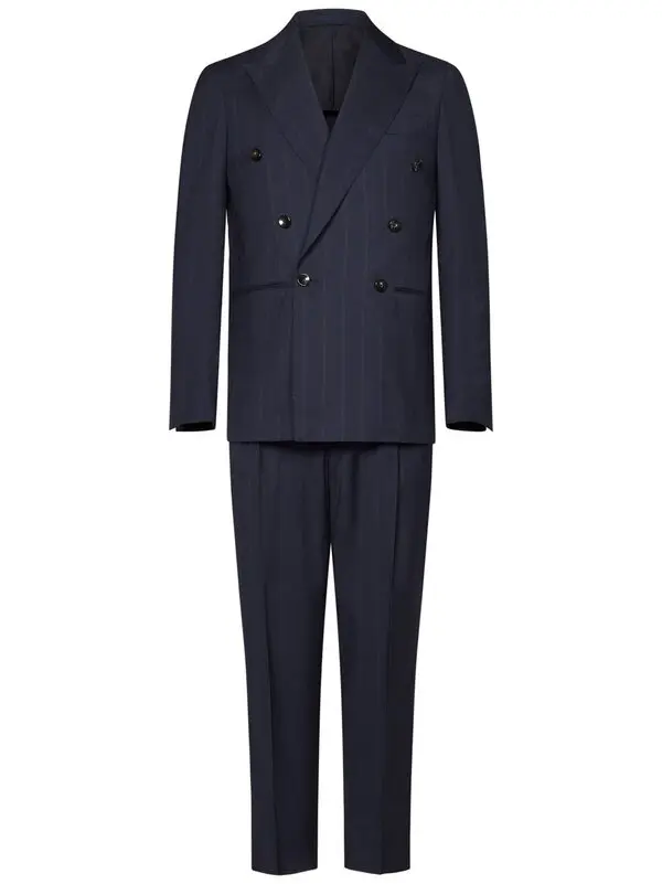 FRANZESE COLLECTION Franzese Napoli Stefano De Martino Model Suit - Blue
