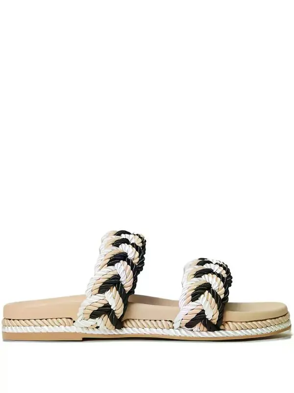 TWINSET Braided Double-band Sandals - Neutrals