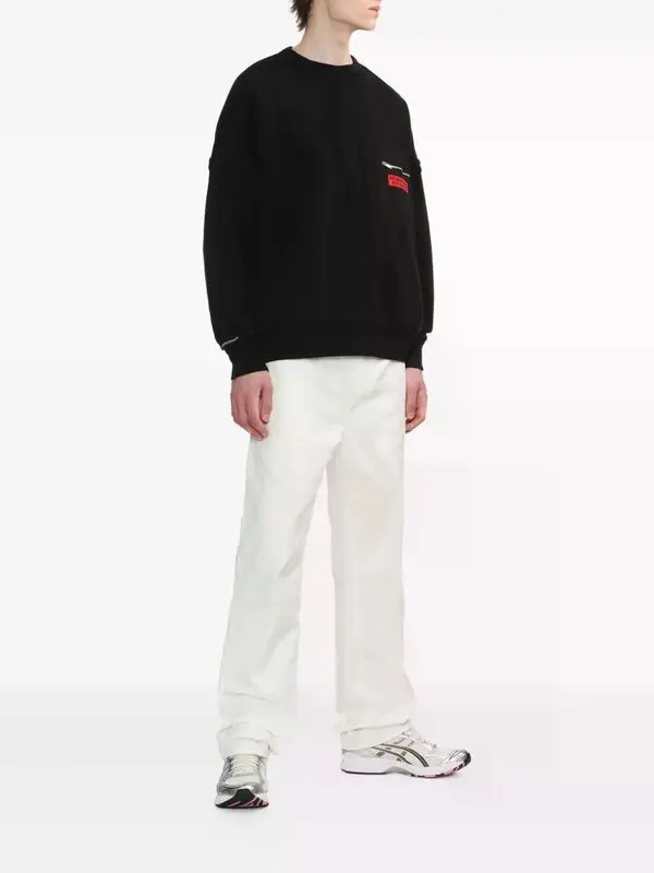 UNDERCOVERISM Cotton Sweatshirt With Zipped Pocket