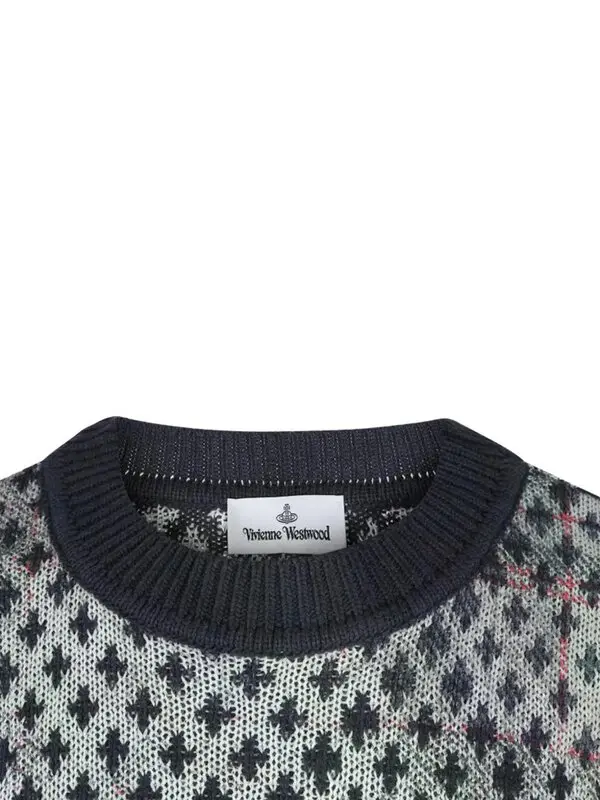 VIVIENNE WESTWOOD Checked Houndstooth Sweater