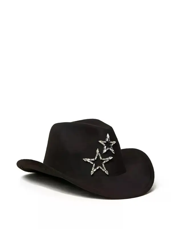 TWINSET Star-embellished Cowboy Hat - Black