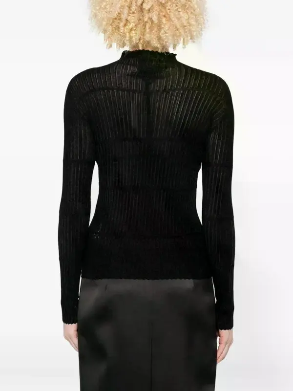 Emporio Armani Rib-knit High-neck Sweater