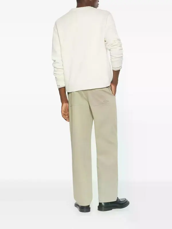 Maison Kitsuné Embroidered-pocket Trousers