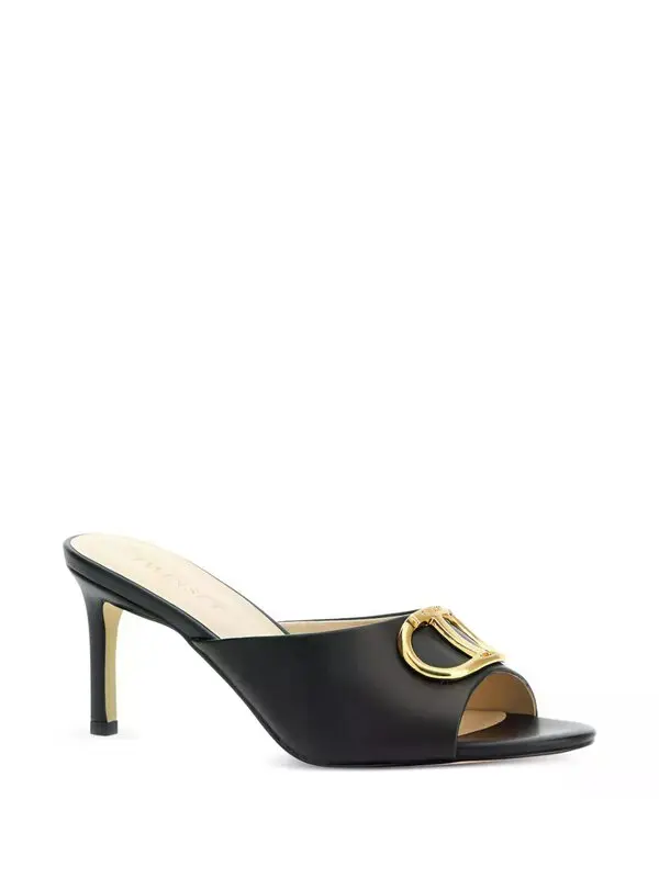 TWINSET 70mm Leather Heeled Sandals