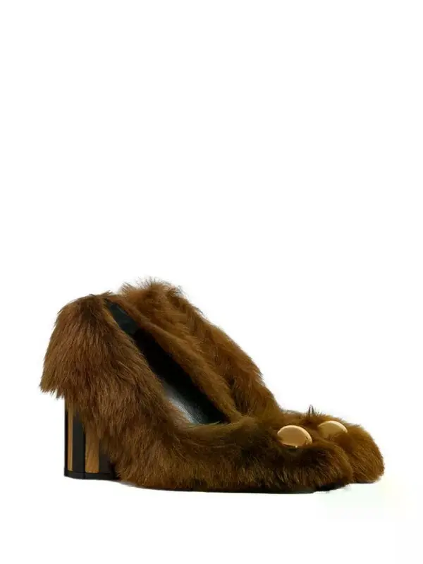 AMI Paris 100mm Embellished Pointed Toe Heel