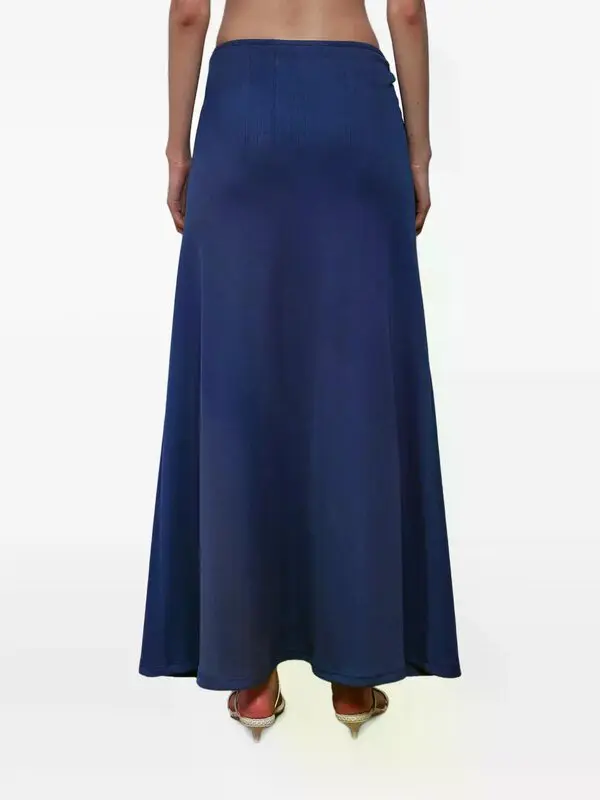 Christopher Esber Ruched Ring-detail Maxi Skirt