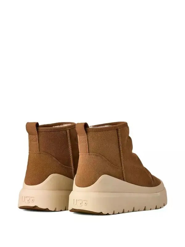 UGG Heritage Utility Suede Platform Boots - Brown