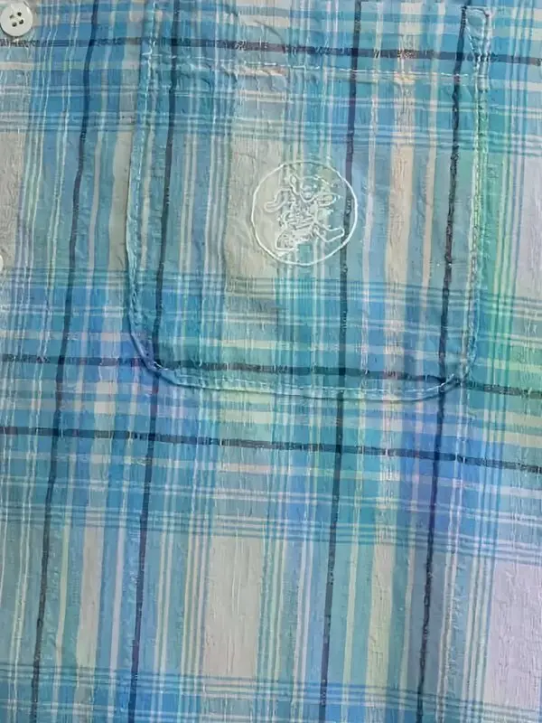 THISISNEVERTHAT Checked Embroidered Shirt