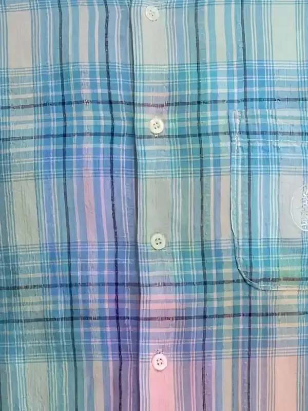 THISISNEVERTHAT Checked Embroidered Shirt