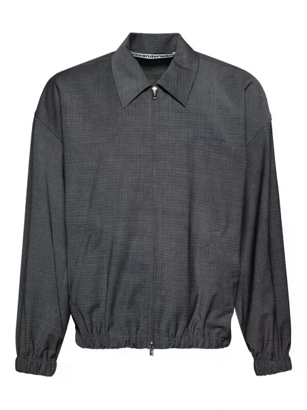 Alexander Wang Checked Zip-up Bomber Jacket