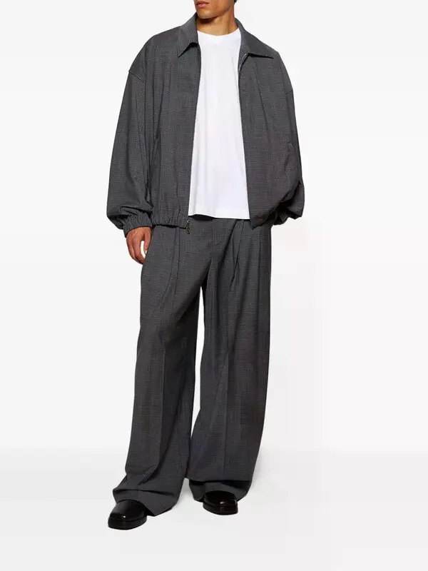 Alexander Wang Checked Zip-up Bomber Jacket
