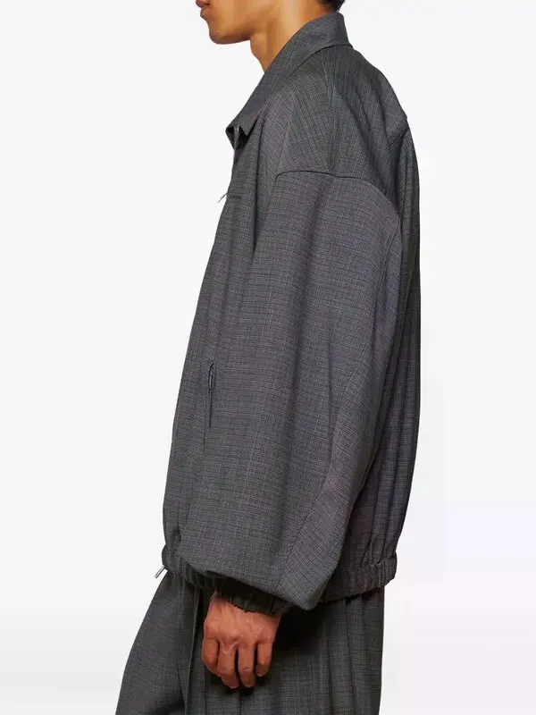 Alexander Wang Checked Zip-up Bomber Jacket