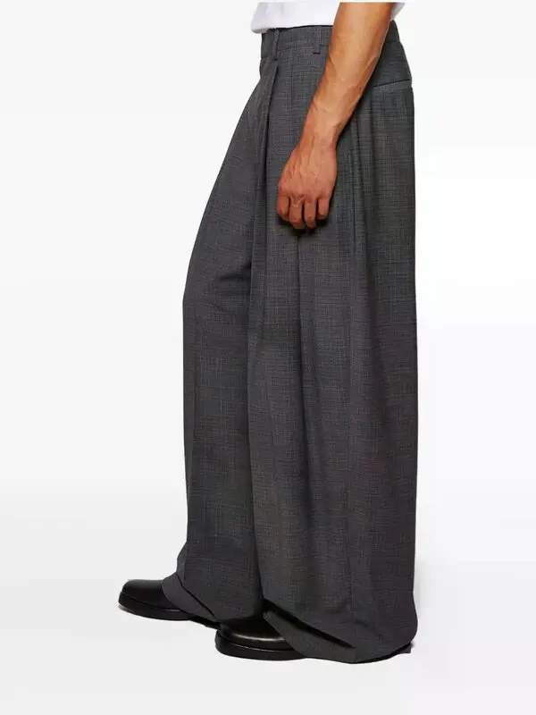 Alexander Wang Pleated Check-pattern Trousers