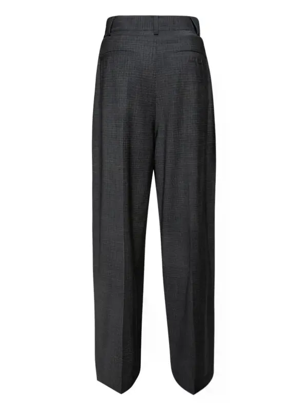Alexander Wang Pleated Check-pattern Trousers
