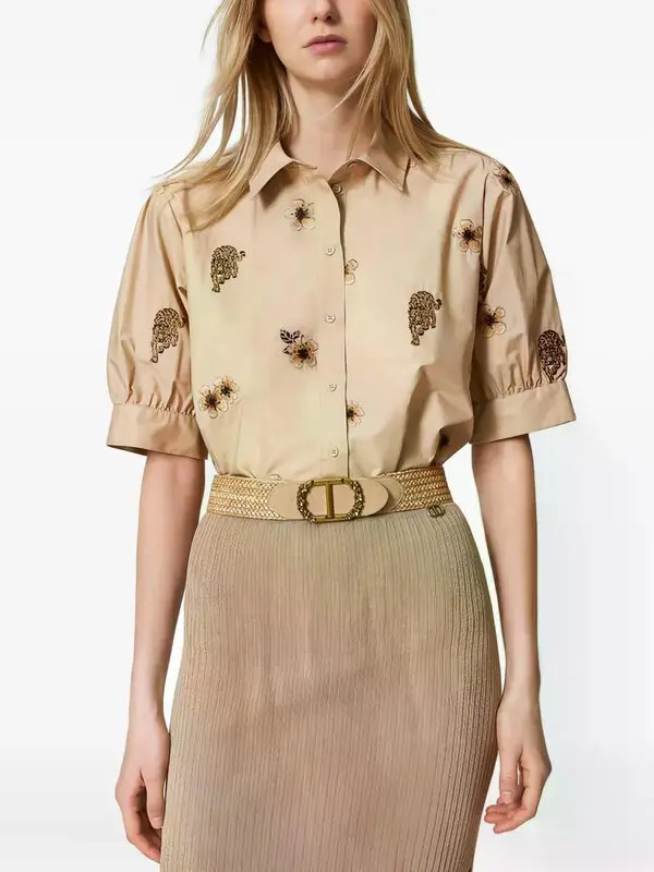 TWINSET Panelled Embellished Belt