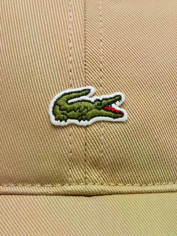 Lacoste Crocodile-embroidered Baseball Cap - Neutrals