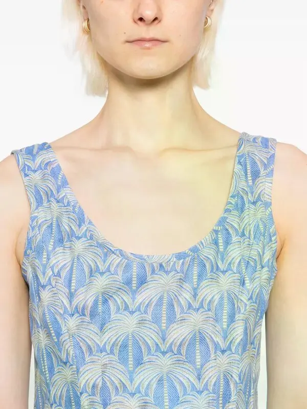 BLAKLACE Sleeveless Graphic Print Tank Top