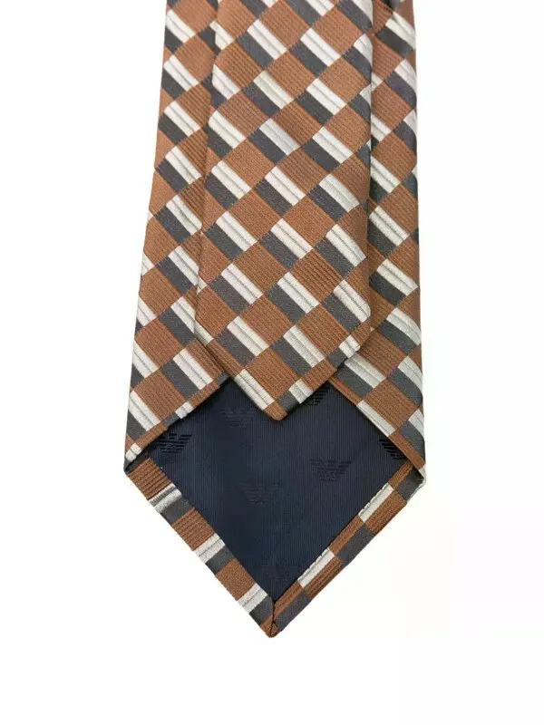 Emporio Armani Geometric-pattern Standard Necktie
