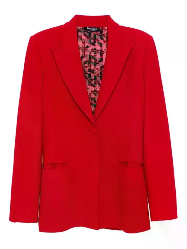 BLAKLACE Single-breasted Blazer - Red