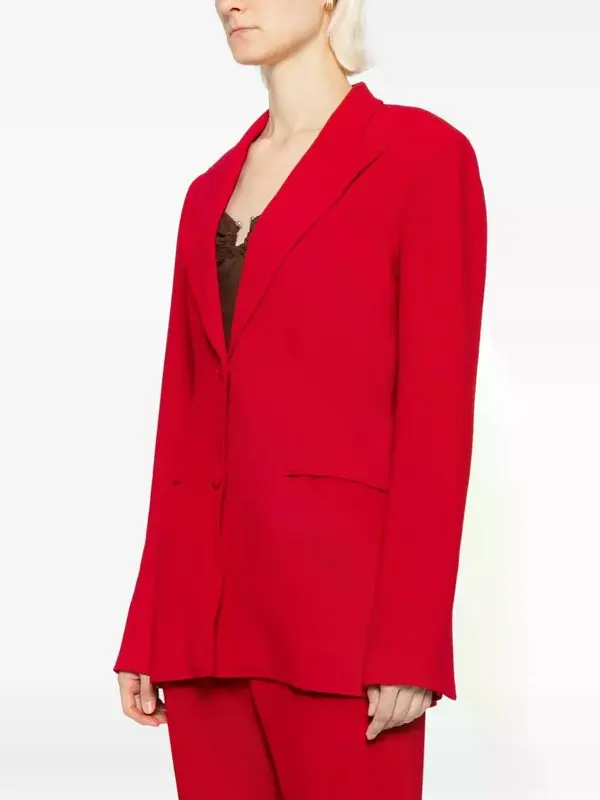 BLAKLACE Single-breasted Blazer - Red