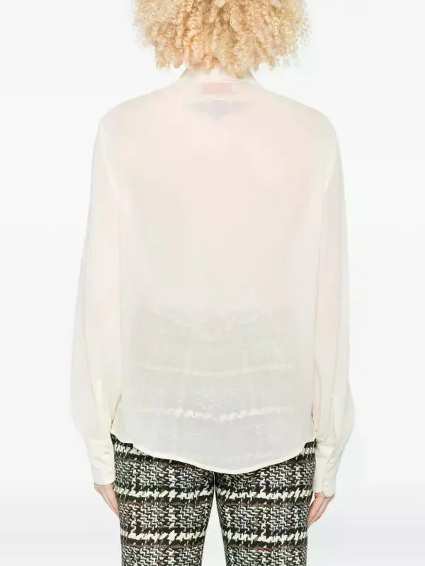 ERMANNO FIRENZE Embroidered Collar Shirt