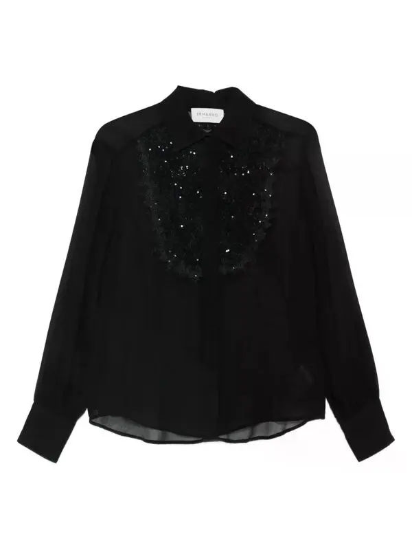 ERMANNO FIRENZE Embellished Button-down Blouse