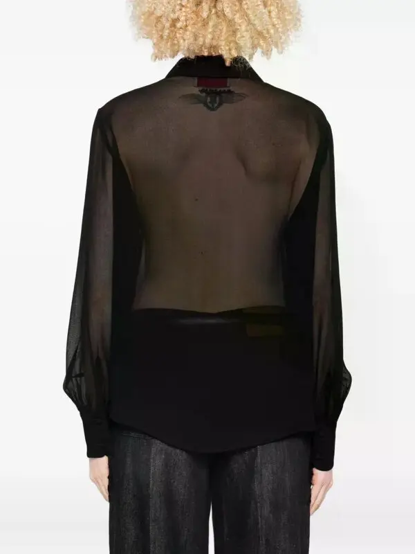 ERMANNO FIRENZE Embellished Button-down Blouse