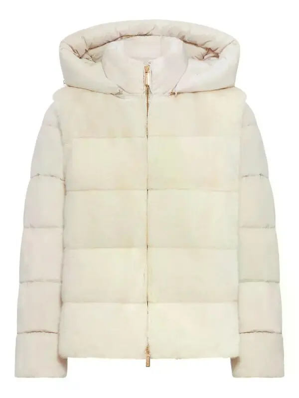 MOORER Hooded Quilted Jacket