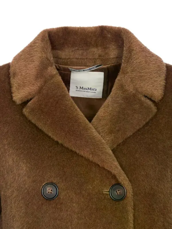 Max Mara Double-breasted Brushed Jacket