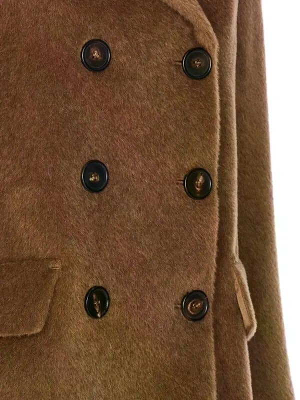 Max Mara Double-breasted Brushed Jacket
