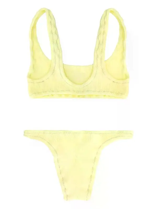 REINA OLGA Ginny Crinkled Bikini Top