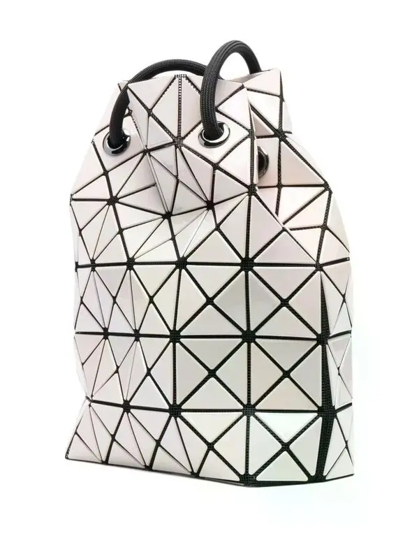 Issey Miyake Geometric-pattern Drawstring Shoulder Bag