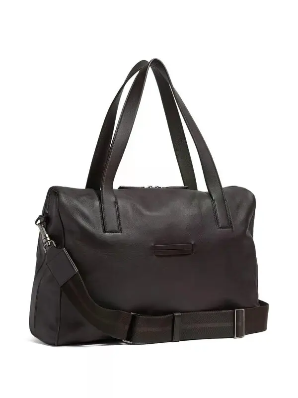 Zegna Leather Holdall Bag