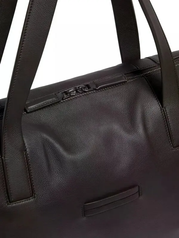 Zegna Leather Holdall Bag