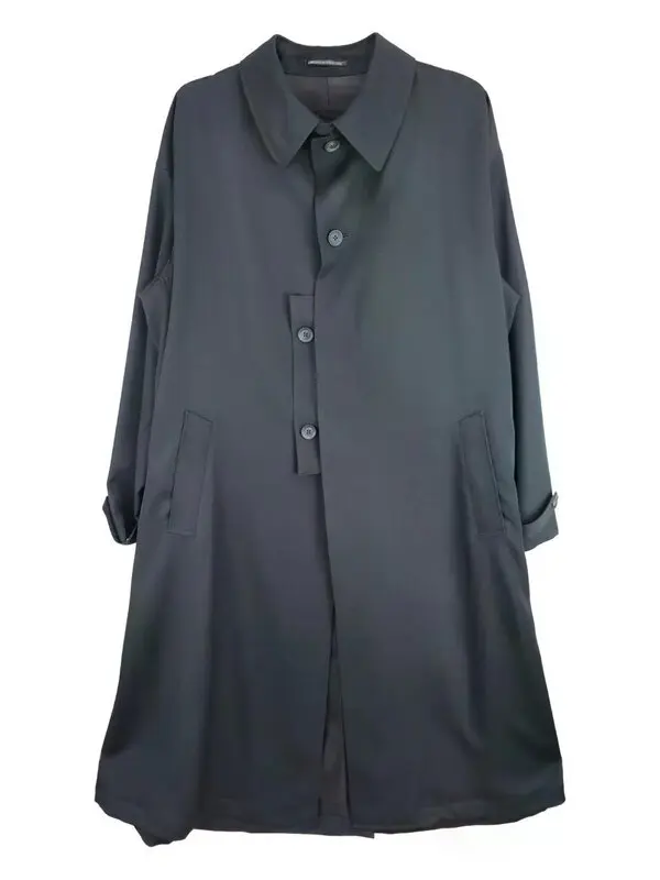 Yohji Yamamoto Button-fastening Point-collar Coat