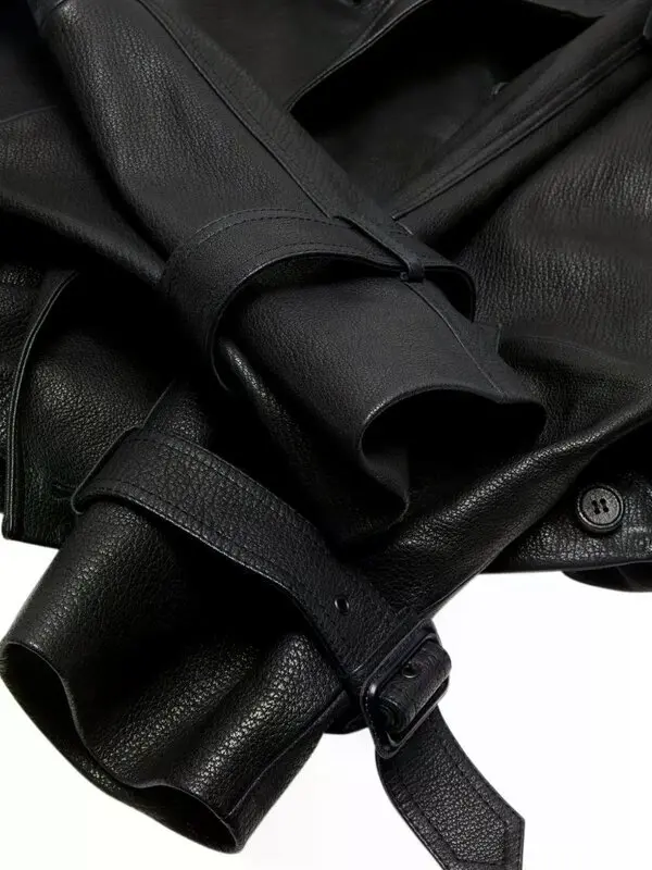 Acne Studios Leather Double-breasted Jacket