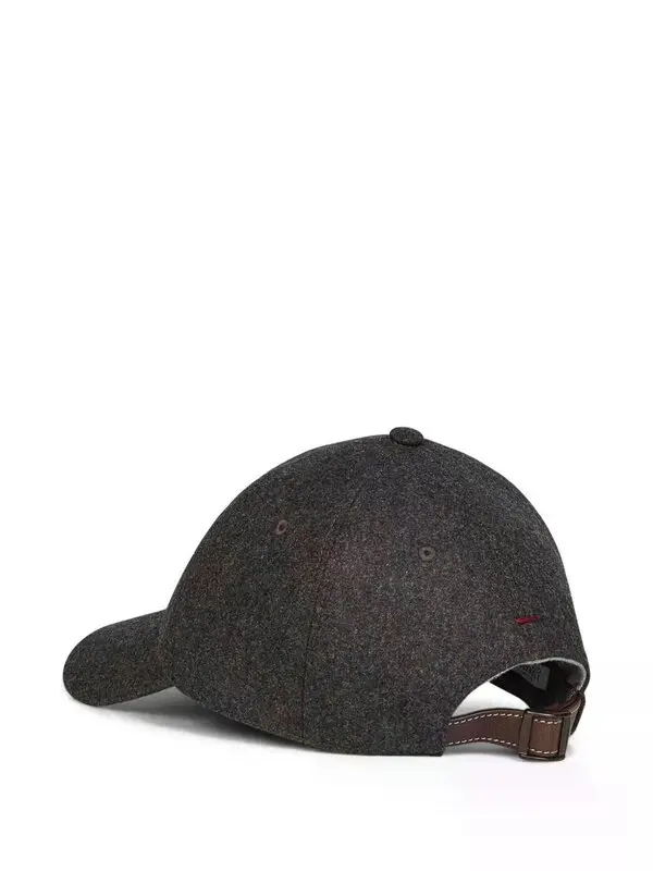 Brunello Cucinelli Embroidered-crest Curved-peak Cap
